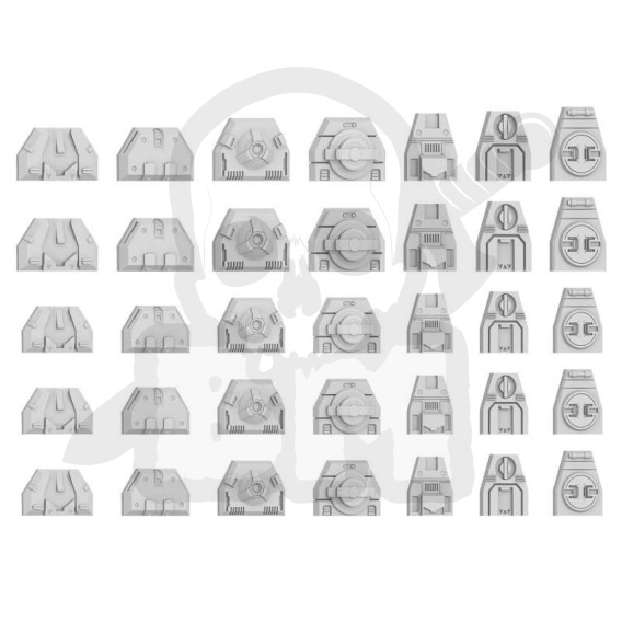 Battle-Models > 3D printed set - Mecha Detail Parts - Detail Panel ...